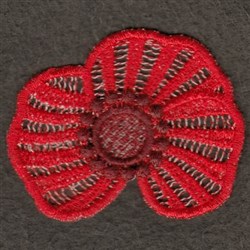 FSL Poppy Embroidery Design | EmbroideryDesigns.com