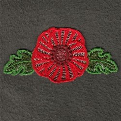FSL Poppy Embroidery Design | EmbroideryDesigns.com