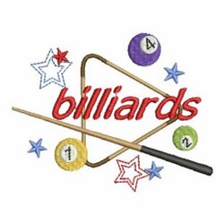 Lets Play Pool Embroidery Design | EmbroideryDesigns.com