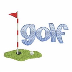 Golf Embroidery Design | EmbroideryDesigns.com
