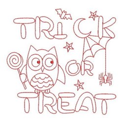Halloween Redwork Embroidery Design | EmbroideryDesigns.com
