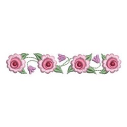 Rose Border Embroidery Design | EmbroideryDesigns.com