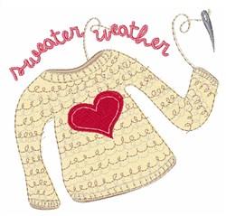 Sweater Weather Embroidery Design | EmbroideryDesigns.com