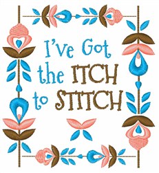 Itch To Stitch Floral Embroidery Design | EmbroideryDesigns.com