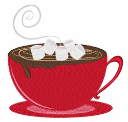 Hot Chocolate Embroidery Design | EmbroideryDesigns.com
