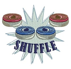Shuffleboard Embroidery Design | EmbroideryDesigns.com