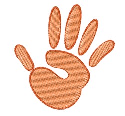 Hand Print Embroidery Design | EmbroideryDesigns.com