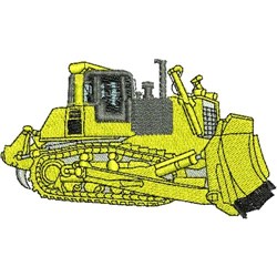 Bulldozer Embroidery Design | EmbroideryDesigns.com