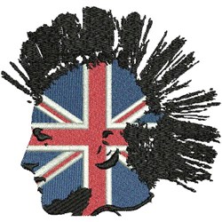 PUNK ROCK Embroidery Design | EmbroideryDesigns.com