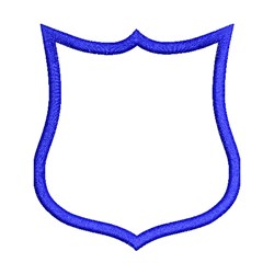 Applique Shield Embroidery Design | EmbroideryDesigns.com
