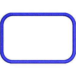 Applique Rectangle Embroidery Design | EmbroideryDesigns.com