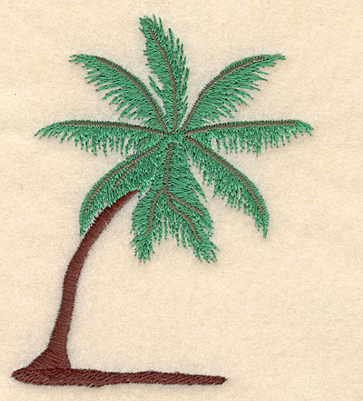 Palm Tree Embroidery Design