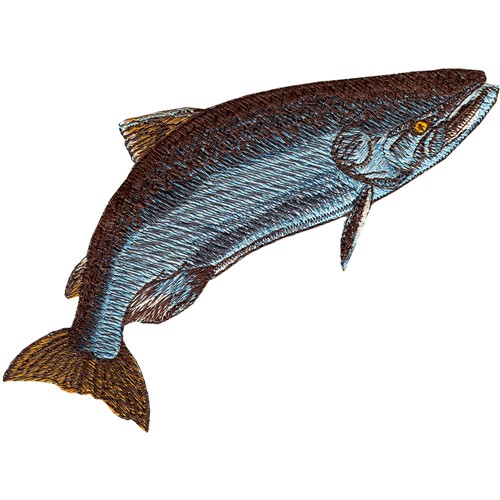 Alaska Salmon Embroidery Designs