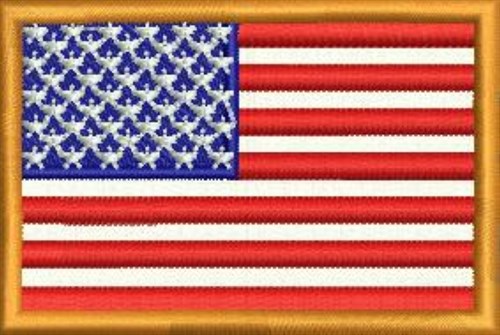 American Flag Embroidery
