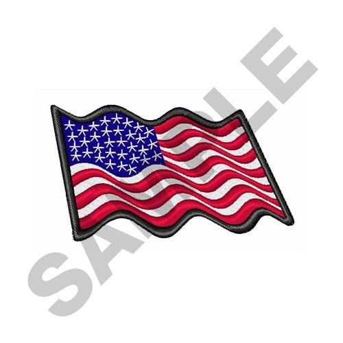 American Flag Embroidery