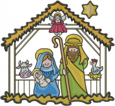 Christmas Nativity Machine Embroidery Designs