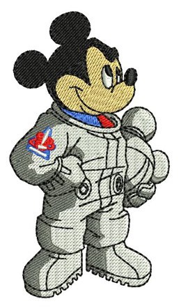 Mickey Mouse As A Astronaut