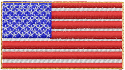 American Flag Embroidery