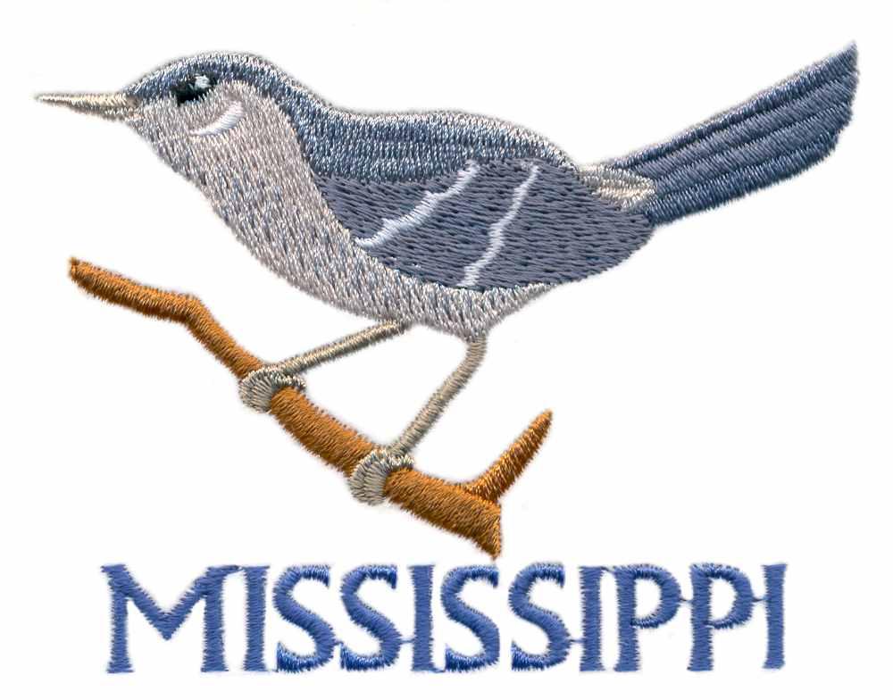 Embroidered State Birds