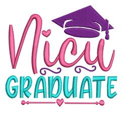 NICU Graduate Embroidery Design | EmbroideryDesigns.com
