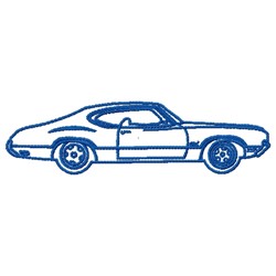Oldsmobile Cutlass Embroidery Design | EmbroideryDesigns.com