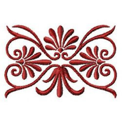 Oblong Swirl Embroidery Design | EmbroideryDesigns.com
