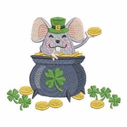 St. Patricks Rat Embroidery Design | EmbroideryDesigns.com