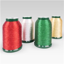 KingStar Metallic Thread Holiday Quartet | EmbroideryDesigns.com