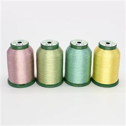 KingStar Metallic Thread Quilting Quartet | EmbroideryDesigns.com