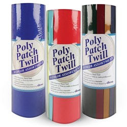 Poly Patch Twill - 8 Color Assortment | EmbroideryDesigns.com