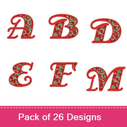 Applique Alphabets Embroidery design pack by Ace Points, Embroidery ...