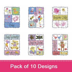 Baby Blocks Embroidery design pack by Ace Points, Embroidery Packs on ...