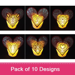 Tea Light for special times Embroidery design pack by Artsy Knots ...