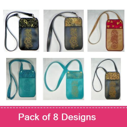ITH Vinyl Cell Phone Pockets Embroidery design pack by Artsy Knots ...