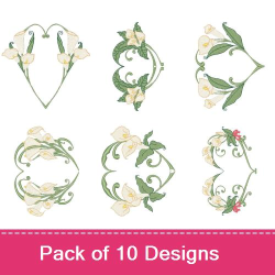 I Love Callas Embroidery design pack by Artsy Knots, Embroidery Packs ...