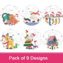 Winter Scenes Embroidery design pack by Chic Embroidery Creations ...