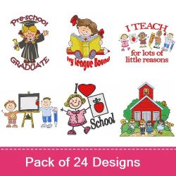 Schools In Session Embroidery design pack by Concord Collections ...