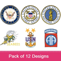 Armed Forces Embroidery design pack by Dakota Collectibles, Embroidery ...