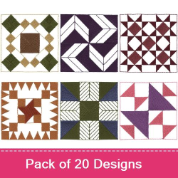 Traditional Quilting Embroidery design pack by Dakota Collectibles ...