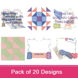 Quilt Embroidery design pack by Dakota Collectibles, Embroidery Packs ...