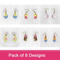 FSL Easter Earrings Embroidery design pack by Daydream Designs ...