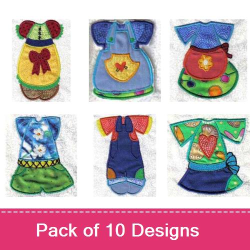 Paper Dolls Embroidery design pack by Daydream Designs ...