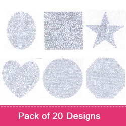 Various Stippling Embroidery design pack by Daydream Designs ...