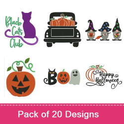Spooky Halloween Embroidery design pack by Easy Embroidery, Embroidery ...