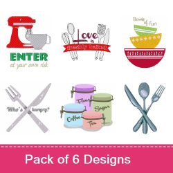 Kitchen Embroidery design pack by Embroidery Patterns, Embroidery Packs ...