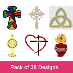 Christian Symbols Embroidery design pack by Embroidery Stitches ...