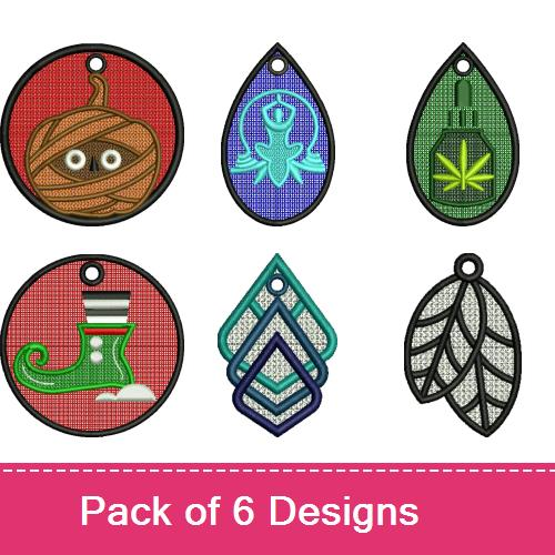 Cute FSL Holiday Ornaments Embroidery design pack by FSL Studio ...