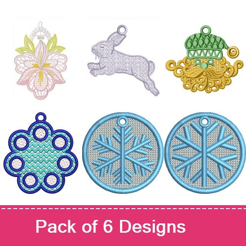 Holiday FSL Ornaments Embroidery design pack by FSL Studio, Embroidery ...