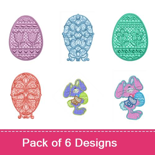 Hoppy Easter FSL Embroidery design pack by FSL Studio ...
