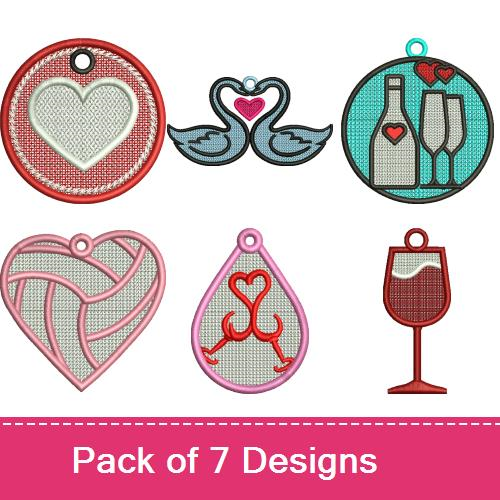 FSL Love Ornaments Embroidery design pack by FSL Studio, Embroidery ...
